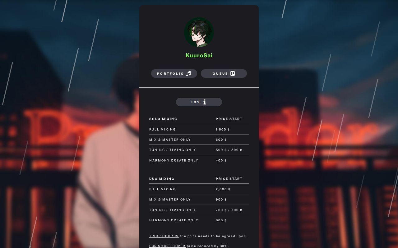 KuuroSai Mixing Commission